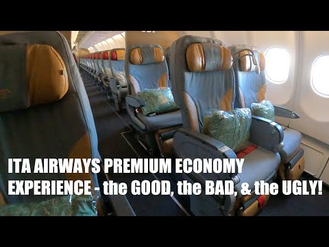 Our ITA Airways Premium Economy Experience - the Good, the Bad, and the UGLY!