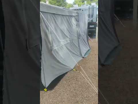 Elite Motorcycle Camper Trailer setup. 2022 at Ceduna
