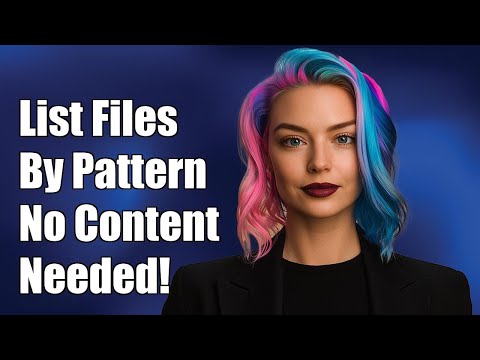 How to List File Names by Pattern in a Folder Without Reading Content