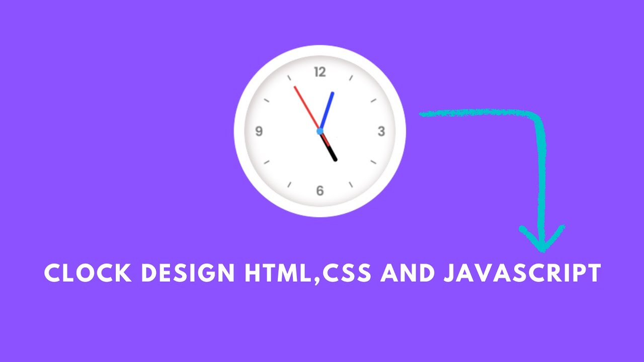 Javascript Clock | Working Analog Clock UI Design. HTML | CSS