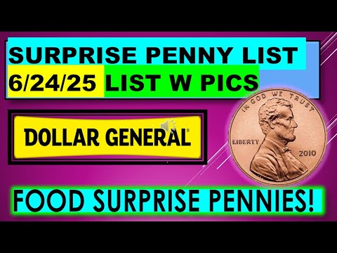 DOLLAR GENERAL SURPRISE FOOD PENNY LIST W PICS 6/24/25