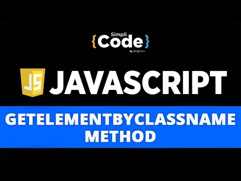 getElementByClassName Method In JavaScript | Methods In JavaScript | JavaScript Tutorial |SimpliCode