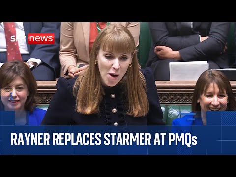 PMQs | Angela Rayner steps in to face questions, with Starmer travelling back from G7 summit