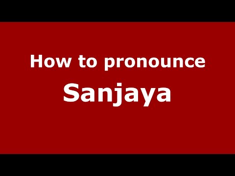 How to pronounce Sanjaya (Indonesia/Indonesian) - PronounceNames.com