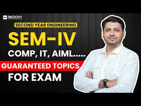 GUARANTEED Exam Topics for SEM 4 – COMP, IT, AIML.... 🚀 | RK Sir | Second Year Engineering