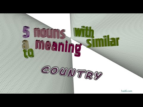 country - 6 nouns having the meaning of country (sentence examples)