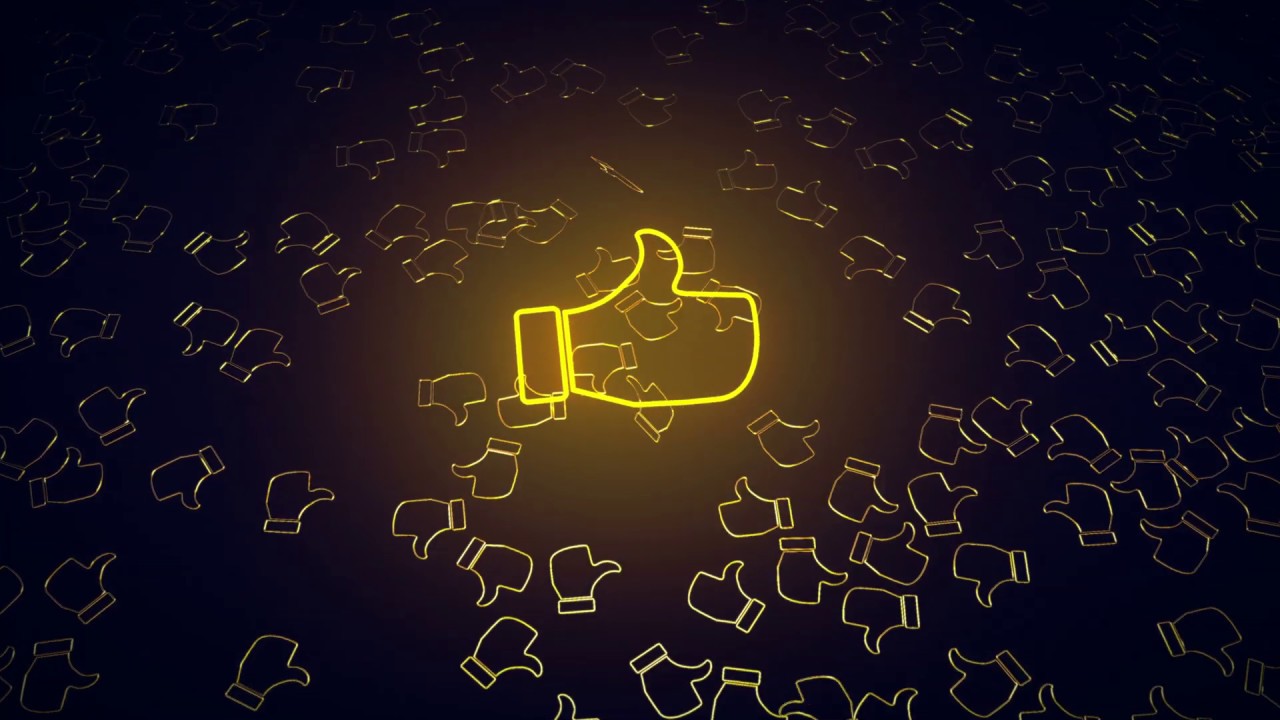 4k Gold likes 3D Animation
