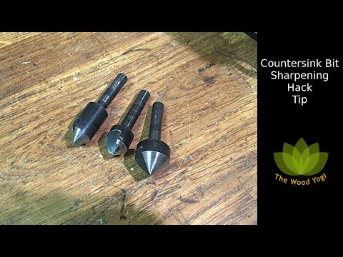 Bring New Life to Old Countersink Bits - Tool Sharpening Hack - Tip