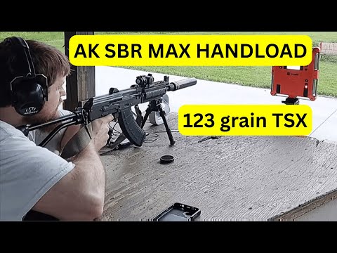 Zastava M92 (AK-47 SBR) MAX HANDLOAD 123 grain TSX