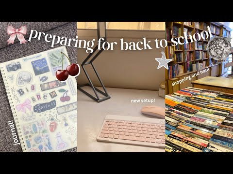 PREPARING FOR BACK TO SCHOOL 📚🖇️shopping haul & journalling #backtoschool #productivity #prepwithme