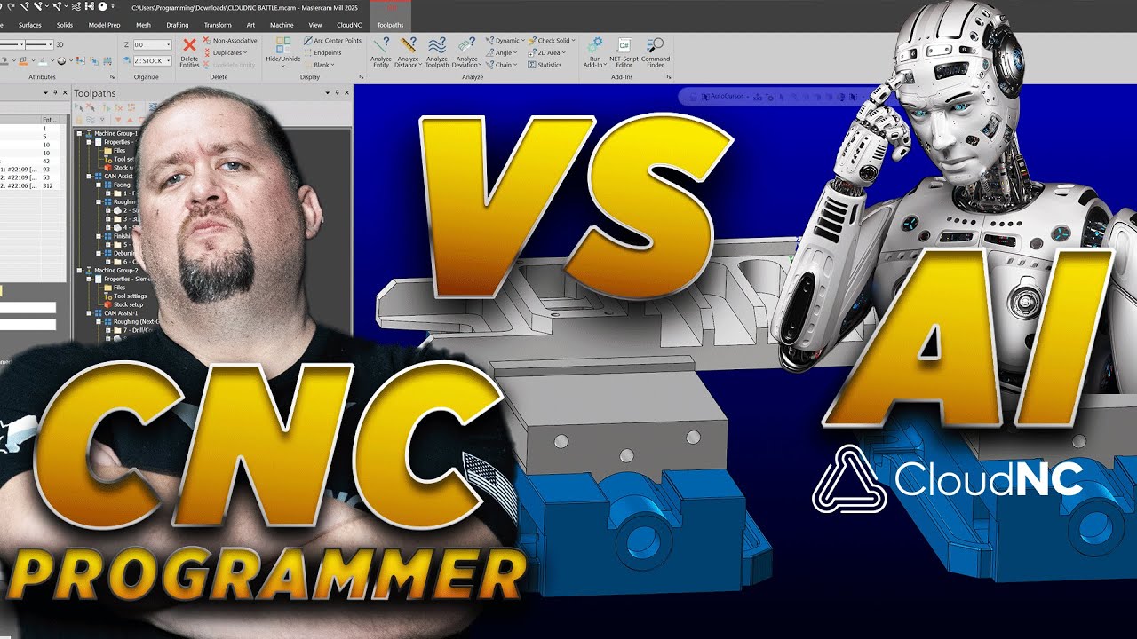 Human Programmer vs AI CNC Programmer
