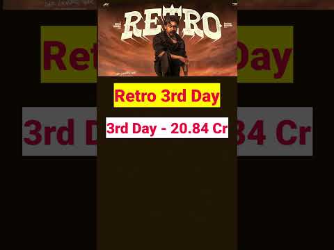 Retro Movie 3rd Day Box Office Collection -movie fdfs #Retro #moviefdfs