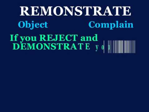 remonstrate