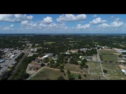 Aerial view of Bellville, Tx