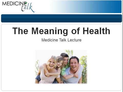 Meaning of Health
