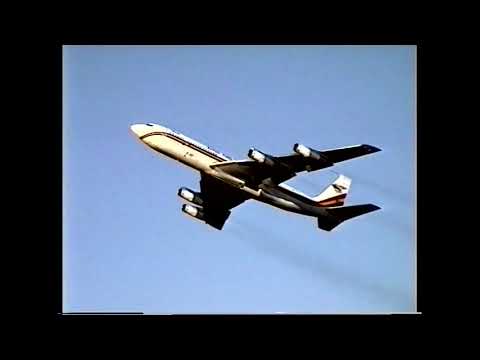 Boeing 707 at Ostend Airport  year 2000 , 3 take offs , 2 arrivals