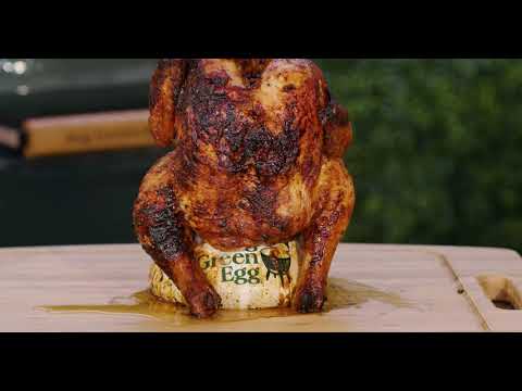 How to use the Ceramic Chicken Roaster on the Big Green Egg