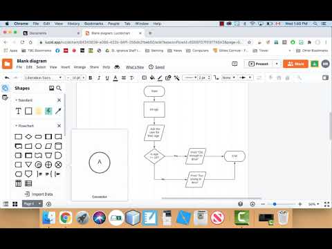 How to make a flow chart using Lucid Chart