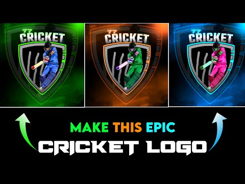 cricket logo design || how to make cricket logo || cricket logo kaise banaye on pixellab