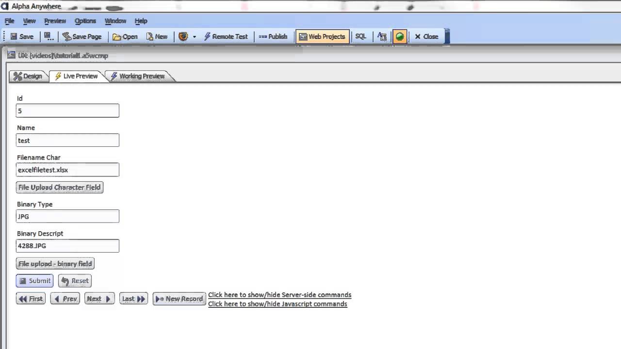 AA UX File Image Upload Tutorial Part 1 to 9