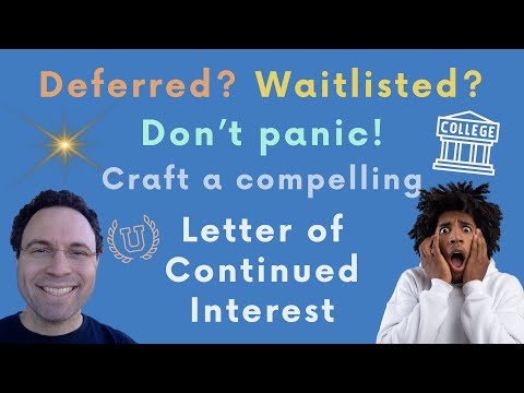 Letter of Continued Interest: Expert Advice for Deferred & Waitlisted