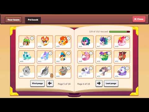 Showcasing all the Pets in the Pet Book(in color and not in color)! in Prodigy Math Game