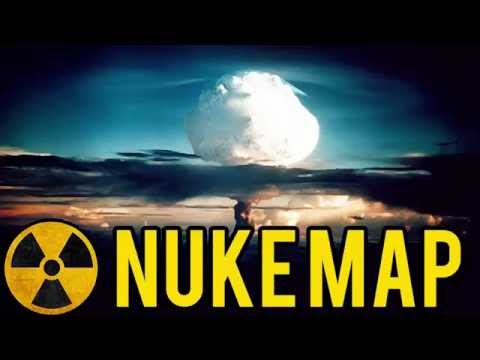 NUKE MAP - Calculate the effects of a detonation of a nuclear bomb.