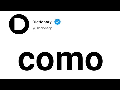 como Meaning In English