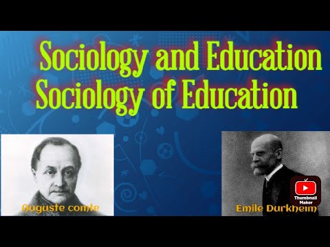 Sociology and Education (sociology of Education; definition concept; scope)