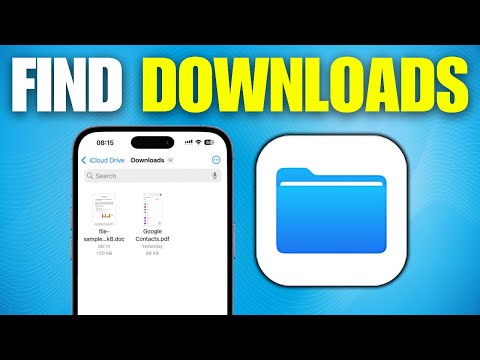 Where To Find Files Downloaded on iPhone