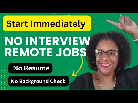 Zero Experience - No Interview Remote Jobs