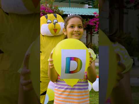 Dino Chase and Learning the Letter 'D' with Mysha, Nirvi and Tiger! #LearnABC #Shorts #Dinosaur