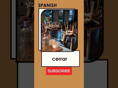 🇪🇸🇪🇸 To close in #spanish #shorts #learnspanish #español #spanishlessons #spanishwords #spain