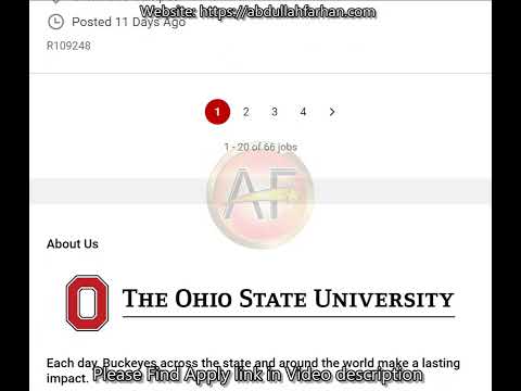 66 Open Postdoc Positions at Ohio State University, United States-Many fields-High Salary