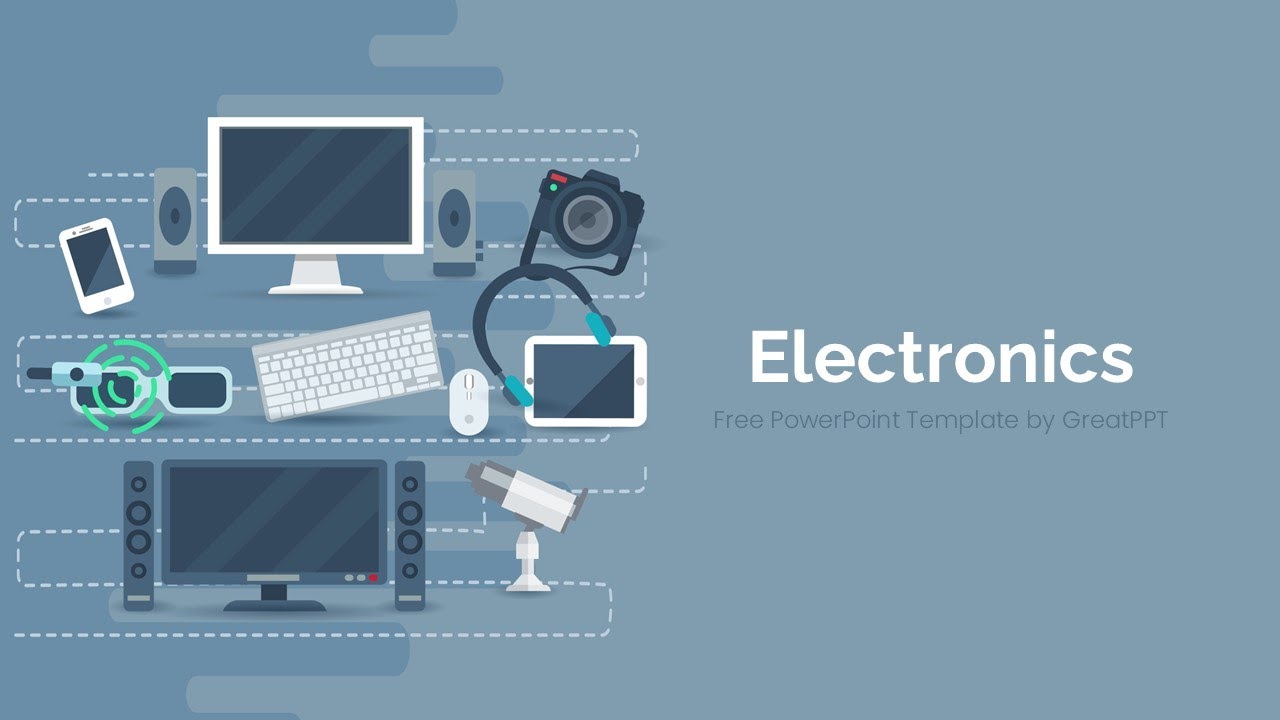Electronics PowerPoint Template & Google Slides Theme by GreatPPT