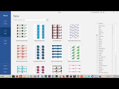 How to Find Business Card Templates in Microsoft Word
