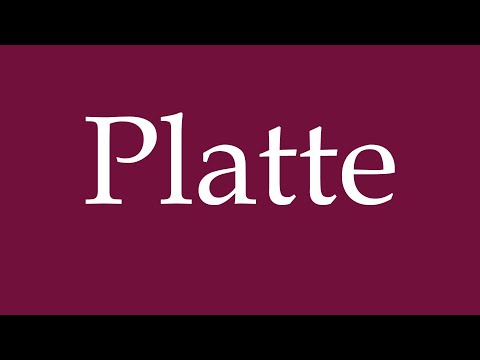 How to Pronounce ''Platte'' (Plate) Correctly in German