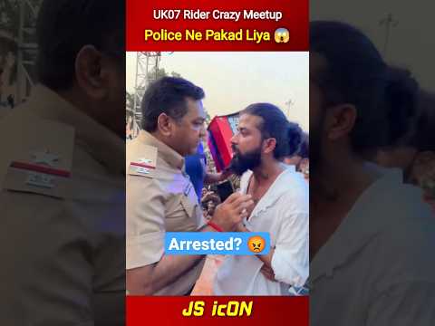The UK07 Rider Crazy Meetup ???? Police Ne Pakad Liya? | @TheUK07Rider Meetup #shorts #short #viral