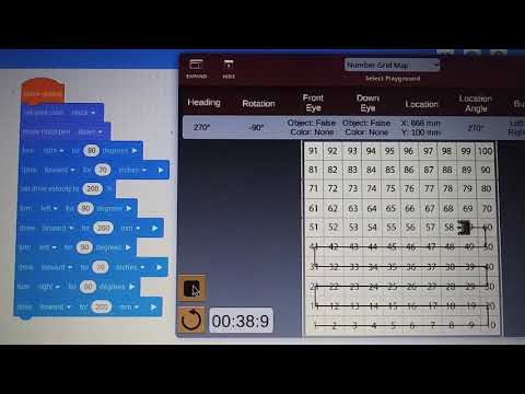 Levi Sandoval - Cross Every Number On The Number Grid Map (VEXcode VR)