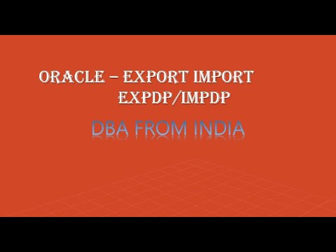 HOW TO PERFORM BACKUP AND RESTORE USING EXPDP/IMPDP UTILITY|| ORACLE 12C || DBA FROM INDIA