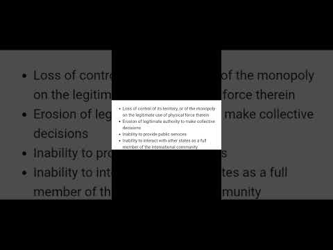 characteristics of failed state