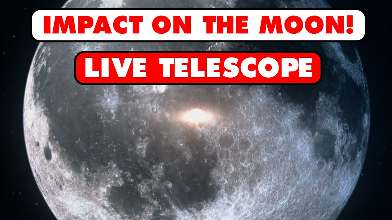 LIVE TELESCOPE - SOMETHING BIG WILL HIT THE MOON!
