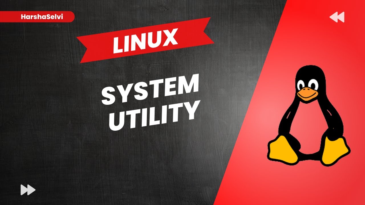 Linux System Utility | Tamil | HarshaSelvi