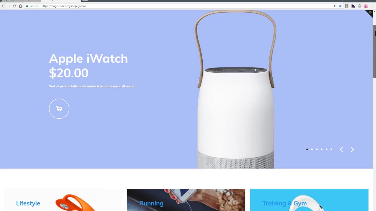Admin :: Page Layout :: How to import layout settings :: Mogo Shopify Theme