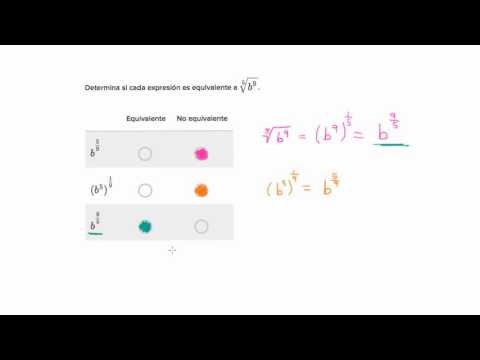 Volver a escribir raíces como exponentes racionales (video) | Khan Academy