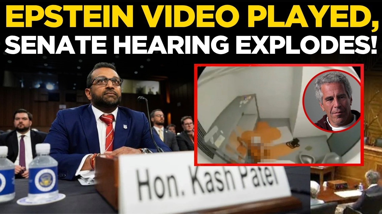 LIVE: Shocking Moment: Epstein Footage Stuns Senate | Kash Patel Explodes | US News LIVE