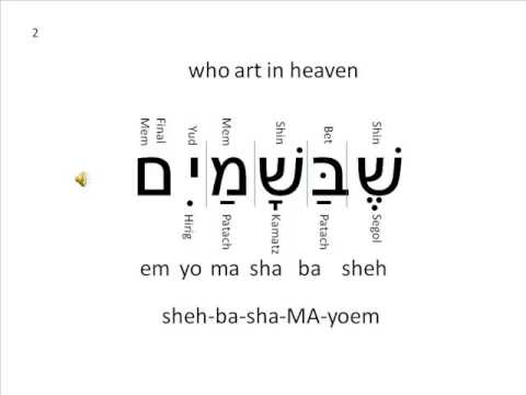 Lords Prayer in Hebrew