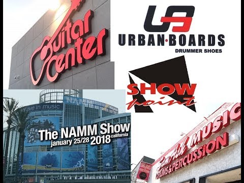 Los Angeles, CA. NAMM 2018 + URBANN BOARDS + SamAsh + Guitar Center