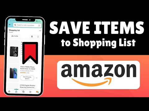 How to Save Items to Shopping List on Amazon