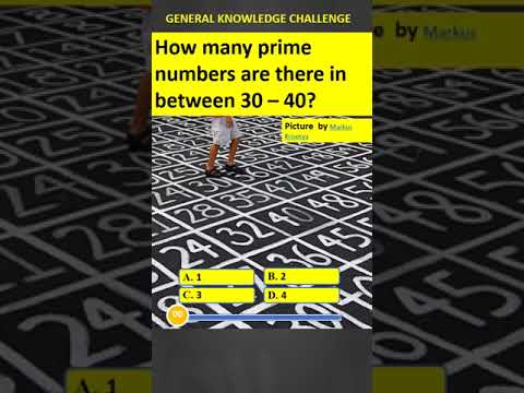 How many prime numbers are there in between 30 – 40?